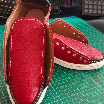 Sneakers Pattern Shoe Templates Leather DIY Pdf Download Leather ...