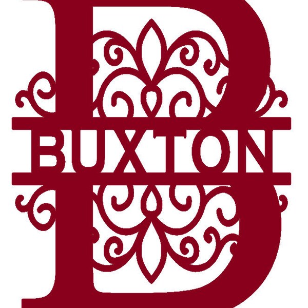 FANCY MONOGRAM Svg Dxf Files Cnc Plasma - Etsy