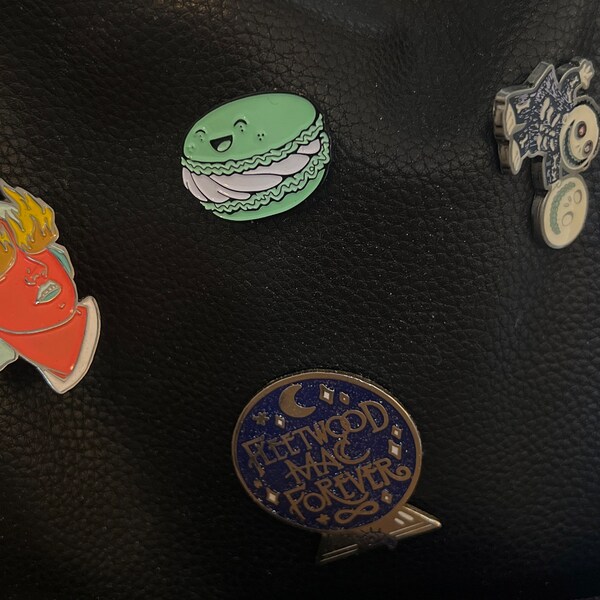 Happy Macaron Enamel Pin - Pastel Pink - Green Mint - Yellow Banana ...