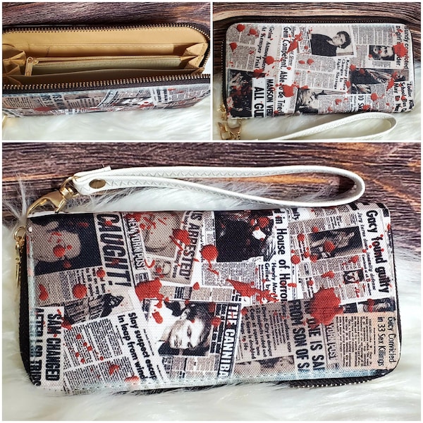 Blank Ladies Canvas Double Sided Wallet With Wristlet **ready for ...