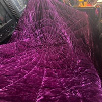 Burgundy Velvet Spider Quilt King Velvet Blanket Burgundy Velvet ...