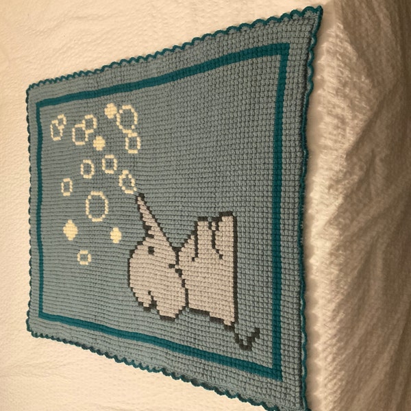 Angel Fishes—c2c Crochet Blanket Pattern Graph | C2C Angel Fish Baby ...