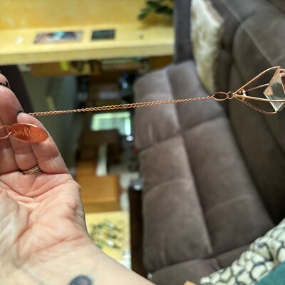 Solid Copper and Brass Dowsing Rods for Tracing Spritual Energy Chi ...