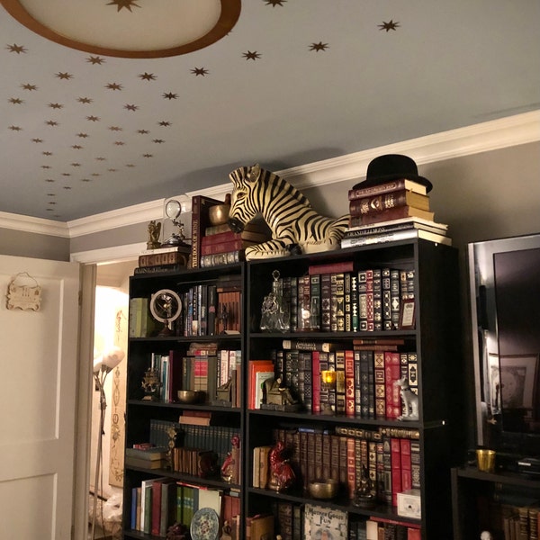 Gold Ceiling Decals. 2 Inch Stars. 8 Point Star Decals. Geometric Wall ...