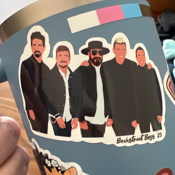 Backstreet Boys Fan Art Sticker: 90s Boyband Decal - Etsy