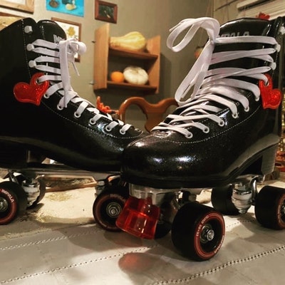 Holographic Puffy Heart Roller Skate Accessory - Etsy