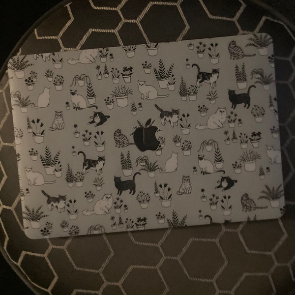 Potted Plants and Cat MacBook Case for New MacBook Pro 16 15 MacBook ...