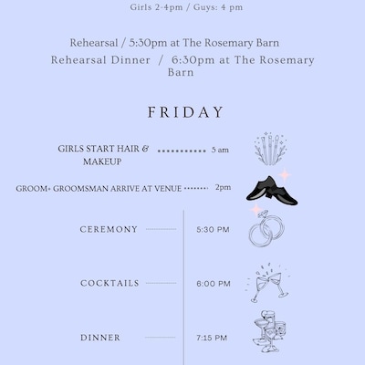 Spa Day Itinerary Template, Editable on Canva, Printable Editable ...