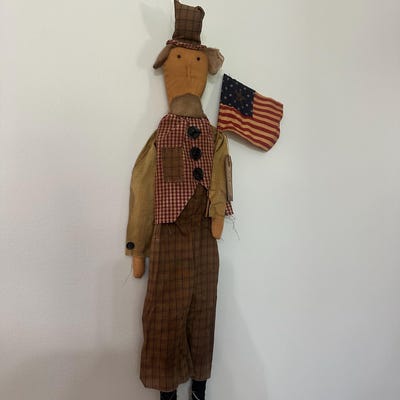 Uncle Sam Primitive Doll 4th of July Decor Primitive Uncle Sam ...