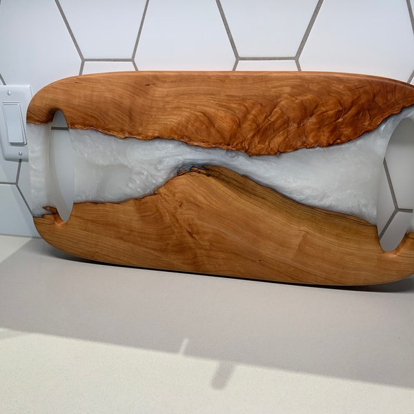 Your Custom Black Walnut Ocean Desk, Wave Desk, Beach Desk, Live Edge ...