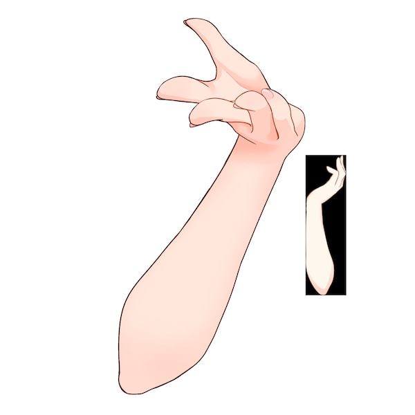 Vtuber Asset Hand Asset Touching Face - Etsy