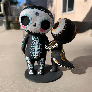 Original Sugar Skull Bunny Figurine Hand Painted 3D Printed Series 2 - Etsy