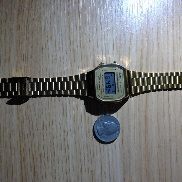 CASIO Gold A168WG Original Digital Illuminator Watch - Casio Alarm ...