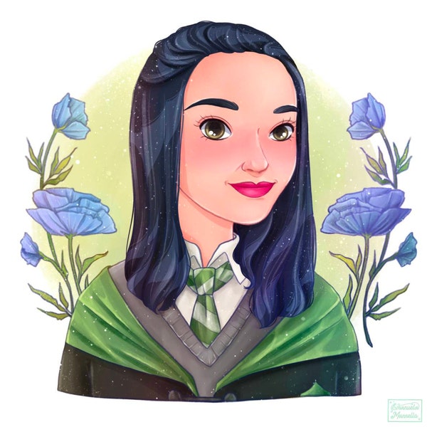 MAGIC STUDENT PORTRAIT | Custom Portrait | Illustration Portrait ...