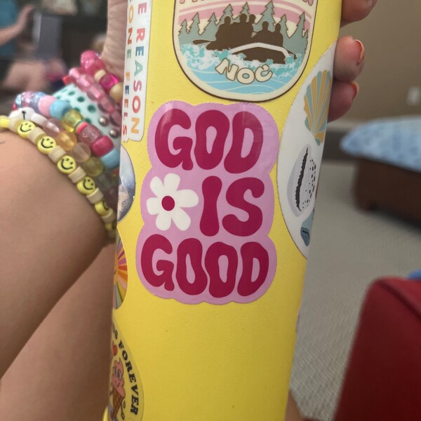 God is Good Sticker, Faith Sticker, Jesus Sticker, Flower Sticker - Etsy