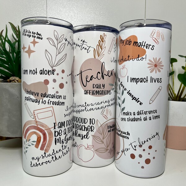 20 Oz Skinny Tumbler Teacher Life Sublimation Design PNG Instant ...