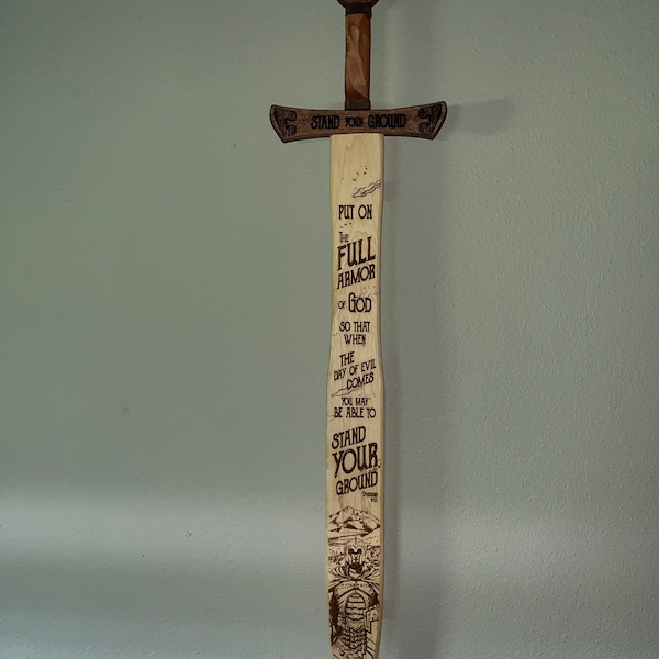 Armor of God - Scripture Sword Wall Decor - Made in the USA! - Etsy