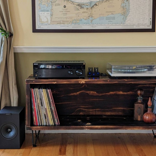 Gorgeous Charred Oak High Top Dining Table. Perfect for Small Spaces ...
