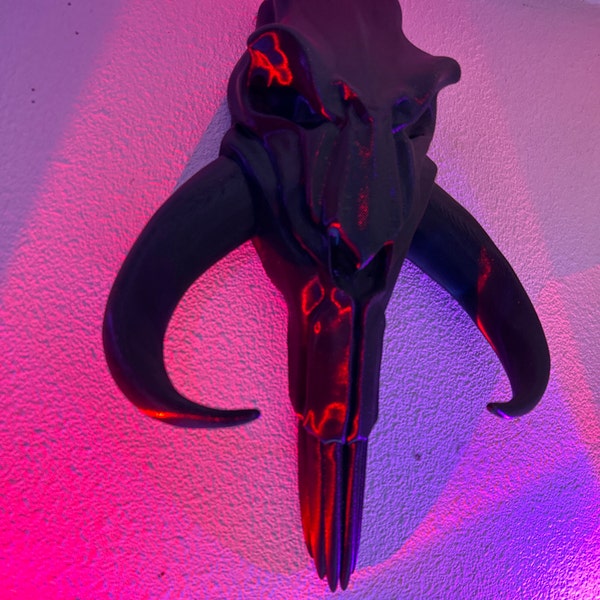 3D Printed Mythosaur Skull Wall Decor - Mandalorian Gift - Etsy