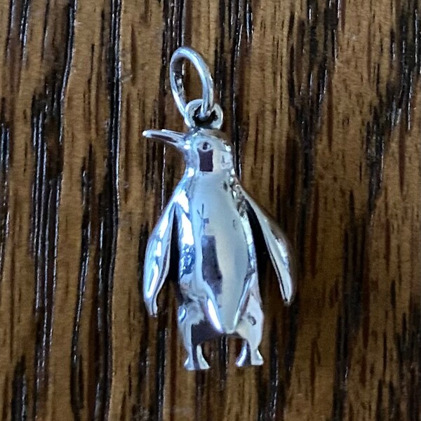Sterling Silver Penguin Charm, Penguin Jewelry, Silver Penguin, Animal ...