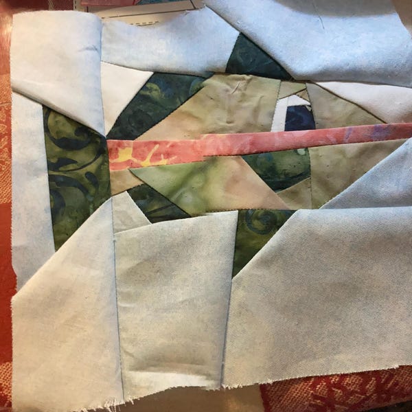 HAPPY PIT BULL Paper Pieced Block Pattern in Pdf, Quilt Block, Dog ...