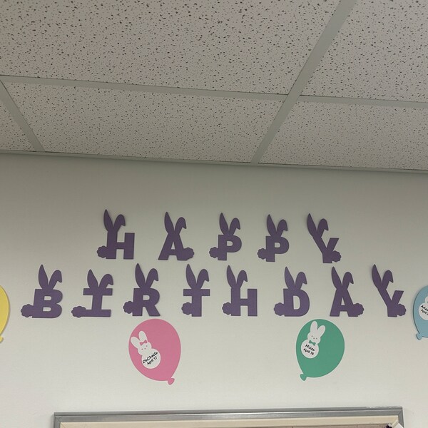 Easter Bunny Alphabet SVG Cut File Bundle for Cricut, Cute Spring ...