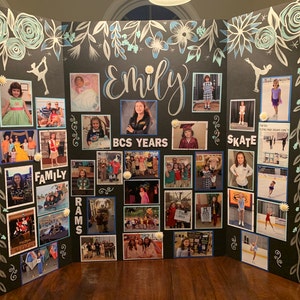 Senior Tri-fold Photo Display Board for Graduation Party - Etsy
