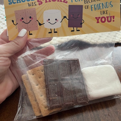 PRINTABLE End Year Gift Tags, Smores Tags, S'mores Favor Tags, Summer ...