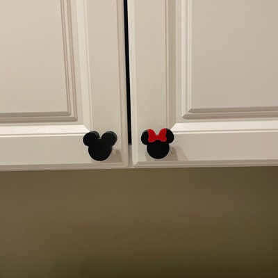 Mickey Mouse and Minnie Mouse Drawer Knobs/handles for - Etsy