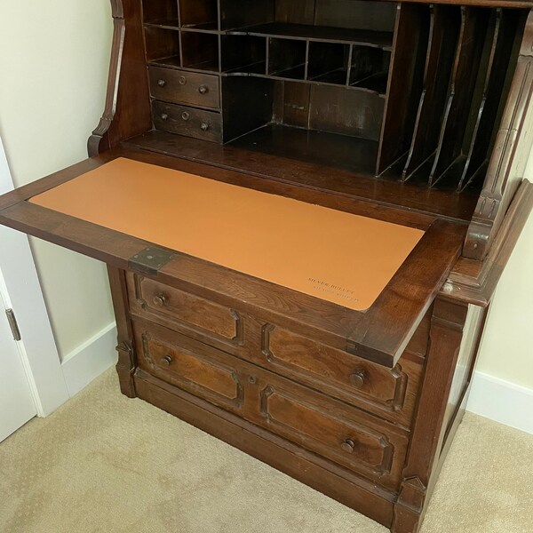 Leather Desk Mat, Custom Size Desk Pad, Personalized Office Accessories ...