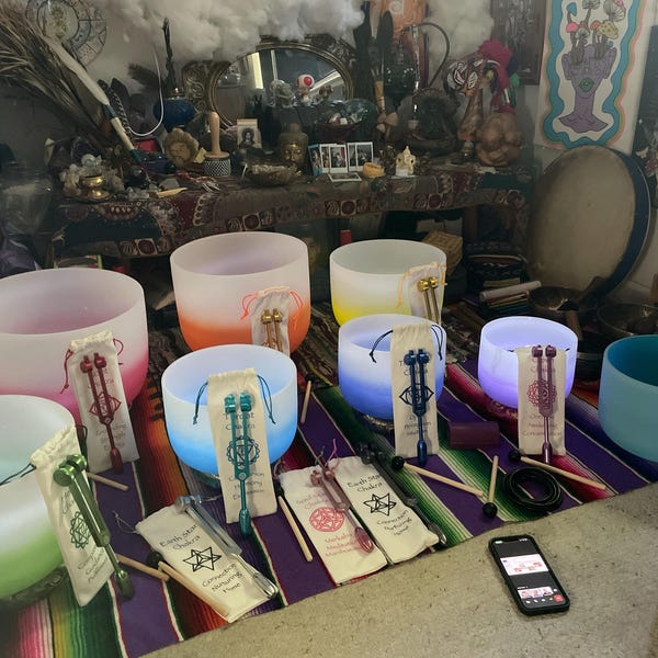 8 Purple Quartz Crystal Singing Pyramid Sound Vibration Musical ...