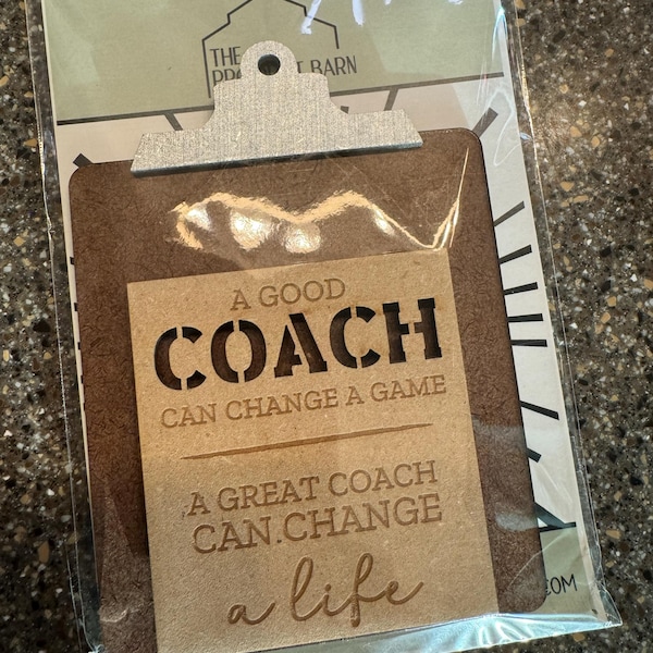 Coach Clipboard Card Holder, Coach Gift Card, Coach Appreciation Gift ...