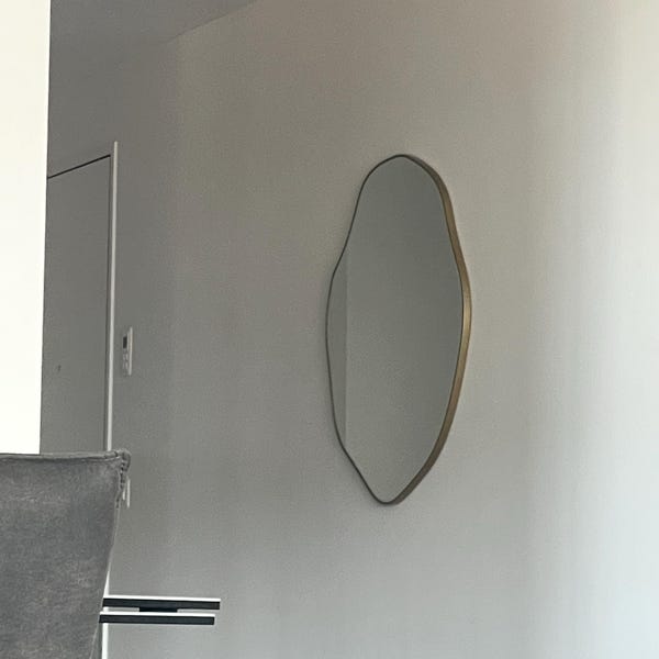 Elongated Hexagon Mirror, Contemporary Mirror, Full Length Mirror ...
