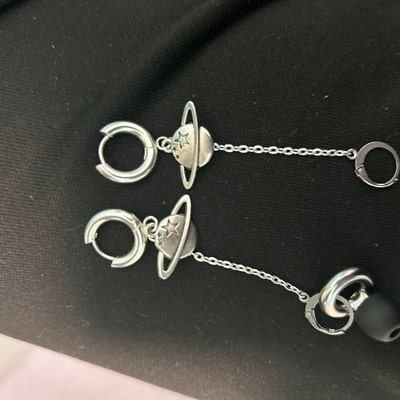 Silver Heart Earrings for Loop Earplugs, Sensory Earrings, Stud Ear ...