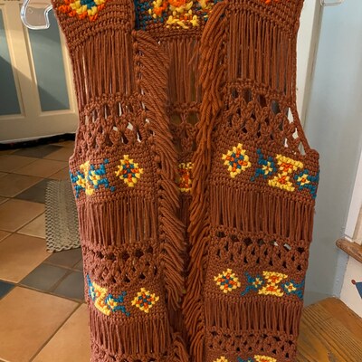 Crochet Shaggy Coat Pattern, Crochet Shaggy Jacket Pattern, Crochet ...