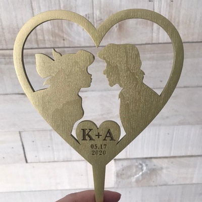 Princess Cake Topper,mermaid Theme Wedding Cake Topper,mermaid Cake ...