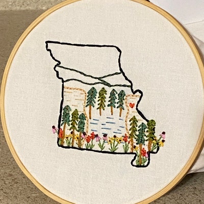 Missouri State Embroidery Pattern Instant Digital Download - Etsy