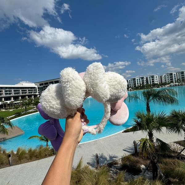 Ice Cream Cone With Sprinkles Mouse Ears Headband Pink Velvet Mouse ...