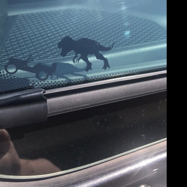 T-rex Sticker, Car Window Sticker, Tyrannosaurus Rex Sticker, Dinosaur ...