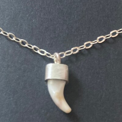 Custom Puppy/ Kitten Tooth Necklace // Pet Memorial Necklace // Dog ...