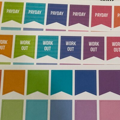 Overtime Planner Stickers Work Business Erin Condren Life Planner Happy ...