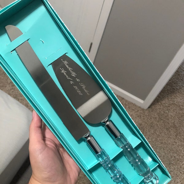Gifts Infinity Personalized Wedding Anniversary Cake Knife and Server ...