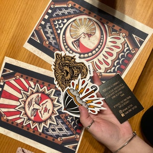 Traditional Tattoo Flash Life and Death - Etsy