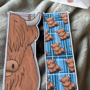 Bumble Bee Bookmark Illustrated Bookmarks Spring Summer Bookmarks Cosy ...