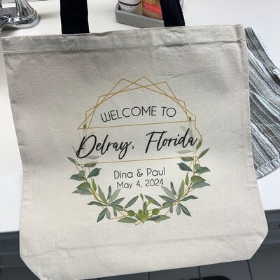 Wedding Welcome Bags, Welcome to Our Wedding Totes Destination Wedding ...