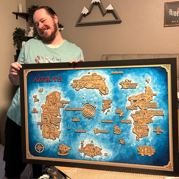 Zelda Hyrule Map, Gift for Him, Zelda Map, Hyrule, Map Breath of the ...