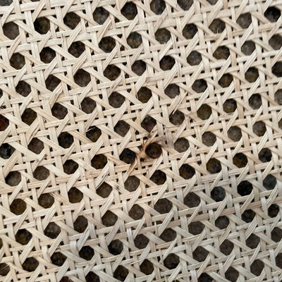 Rhombic Pattern Natural Cane Sheet Rattan Closed Weave Cane Webbing ...