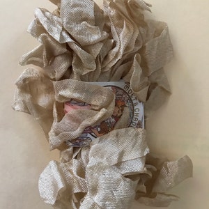 Scrunched Crinkled Chalk White Seam Binding 1/2 Inch Wide 5 Yards Scrap ...