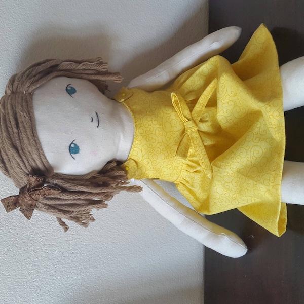 18" Rag Doll Sewing Pattern : Cloth Doll Pattern - Etsy