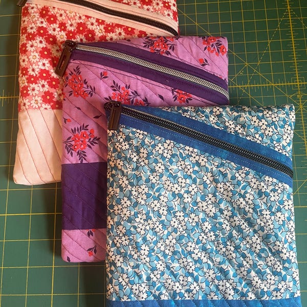 PDF Hemingway Pouch Pattern || Digital Download Quilted Bag in Four ...